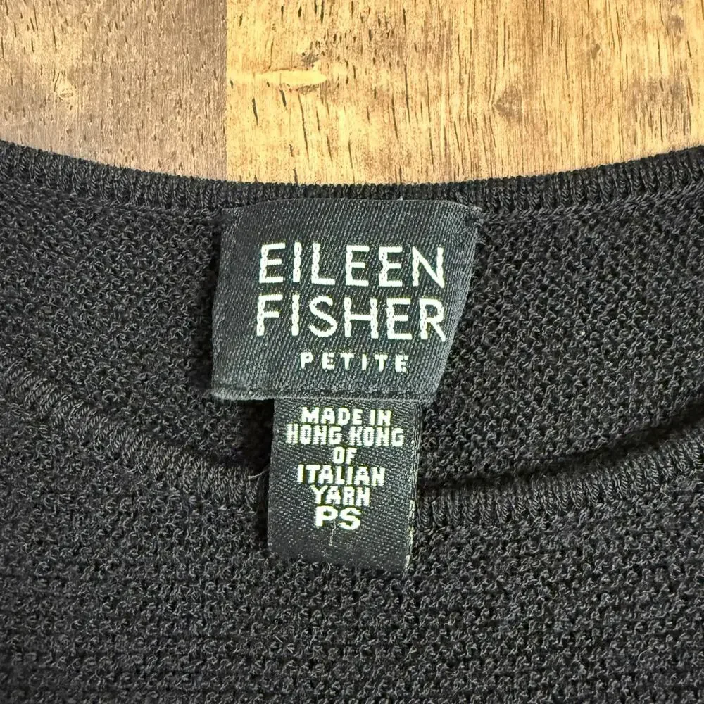 Eileen Fisher | Tops | Eileen Fisher Shell Tank 0 Wool Italian Yarn ...